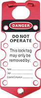 Item # 18024, Safety Device Lockout/Tagout Labeled (Eng) Hasps On ...